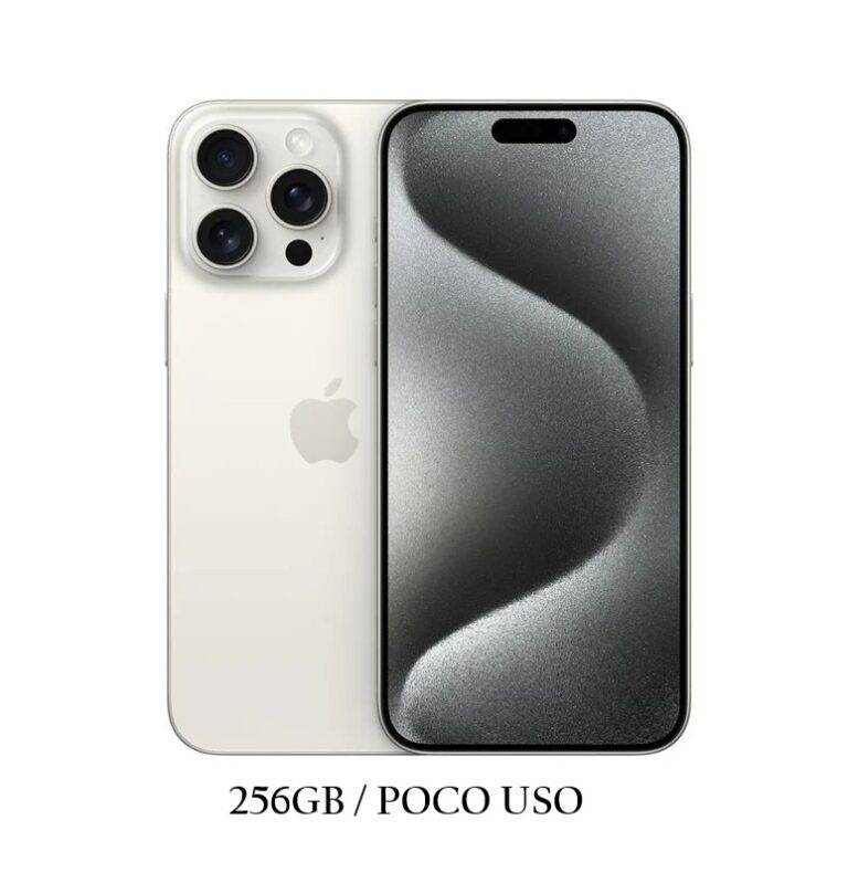 iPhone 15 Pro Max 256GB Blanco Poco Uso Chip 87% » MICELLPTY - Stock ...