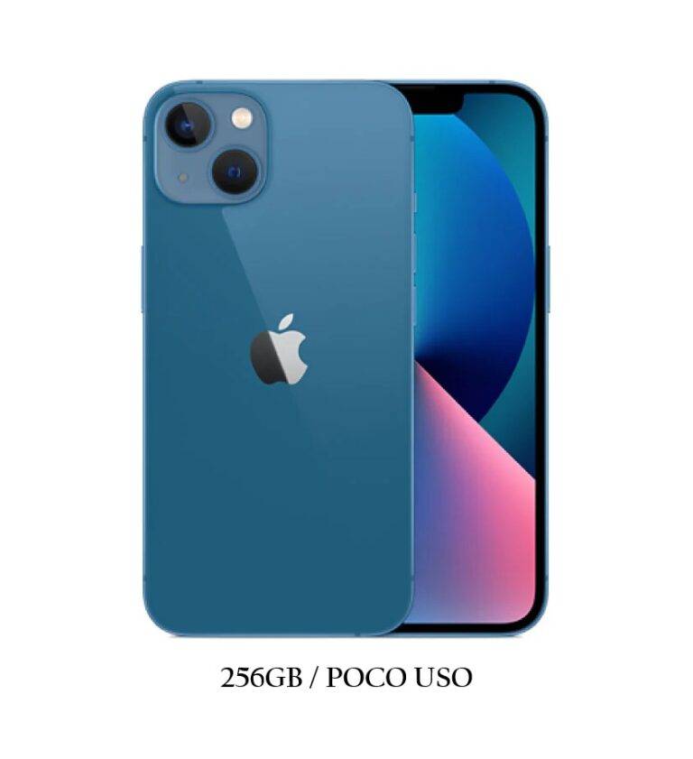 iPhone 13 256GB Azul Poco Uso Chip 82% » MICELLPTY - Stock Real y Delivery